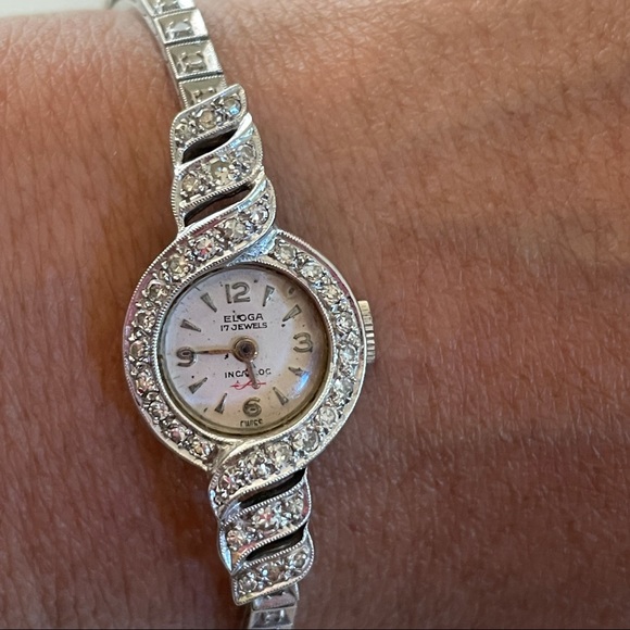 eloga incabloc 14k white gold &diaminds | Jewelry | Antique 93 Eloga 17 ...